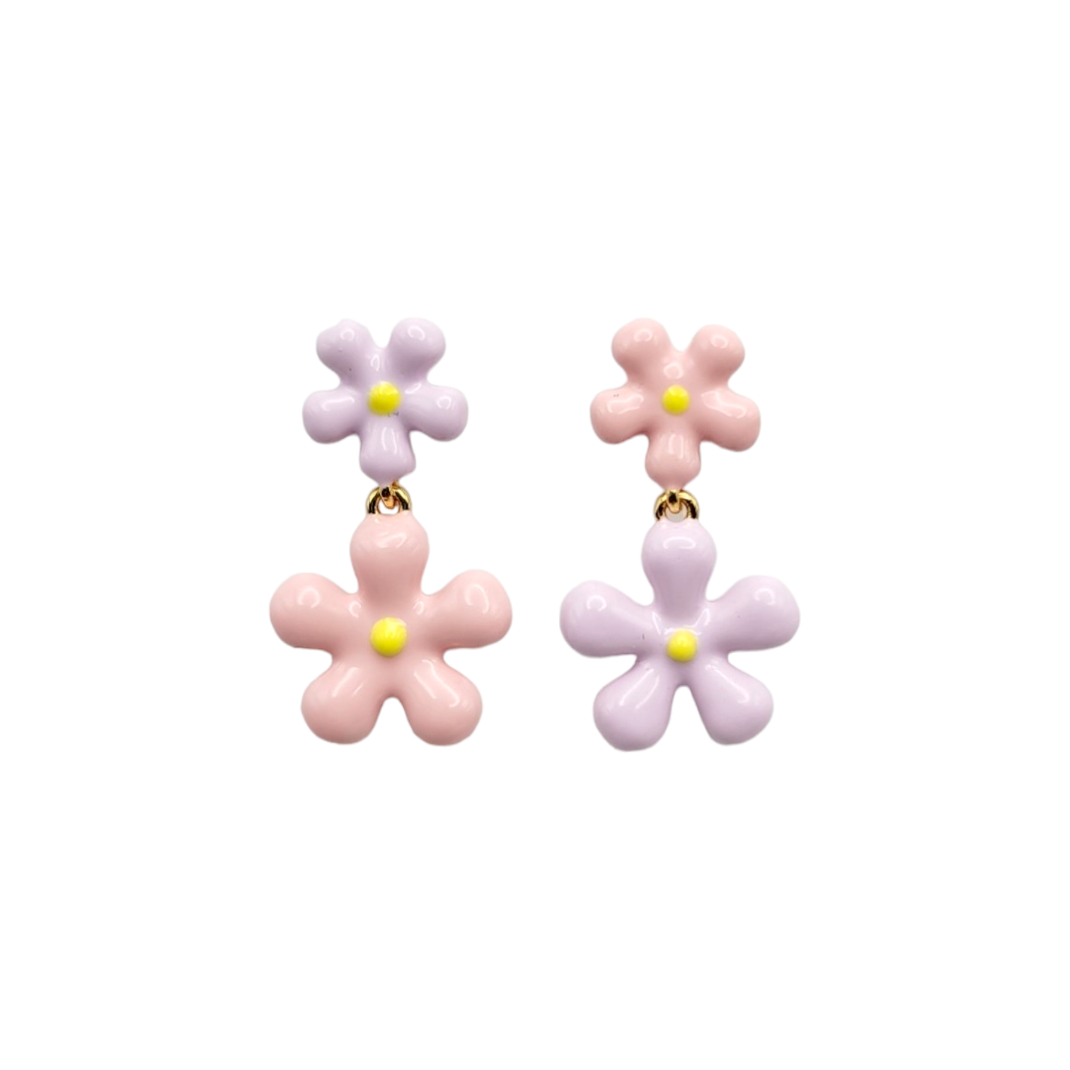 INVERTED FLOWERS in Pink & Purple – Love Ko Jewelry